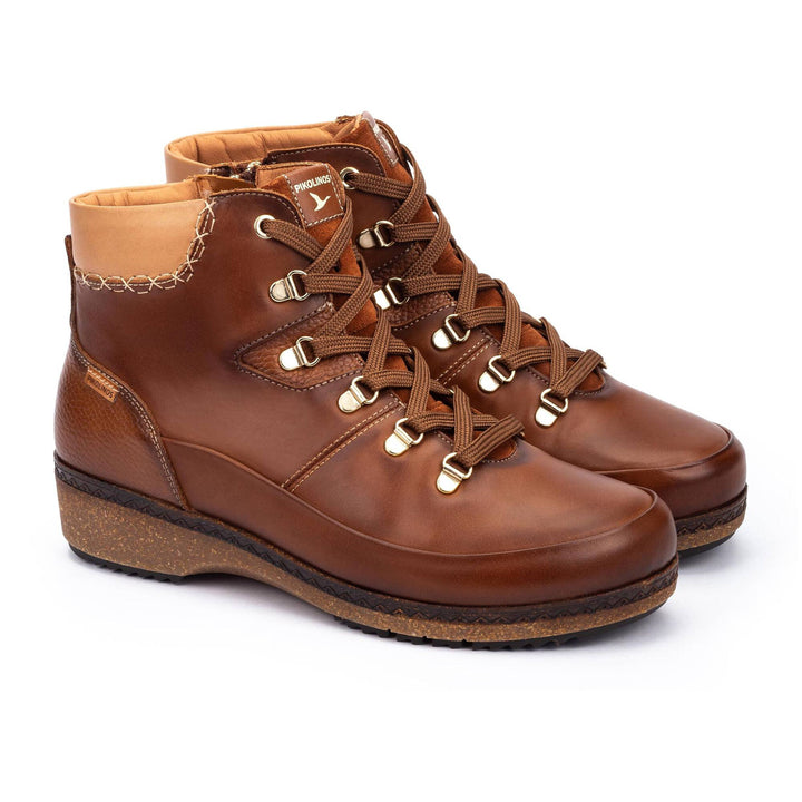 Women's Pikolinos Granada Flat Ankle Boots Color: Cuero – Brown's Shoe ...